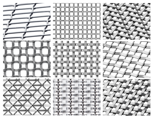 ISO9000 Double Wire 316 Stainless Steel Wire Mesh Panels Column Surface