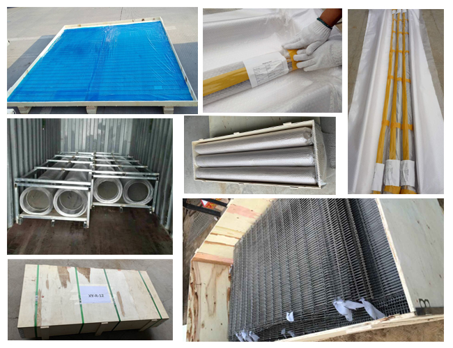ISO9000 Double Wire 316 Stainless Steel Wire Mesh Panels Column Surface