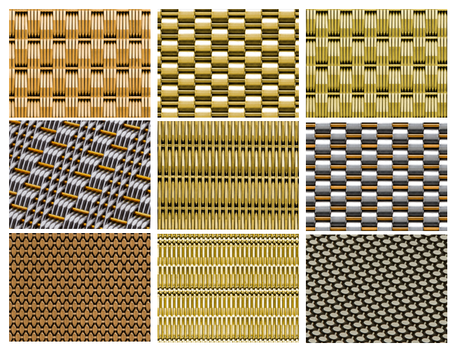 Interior Stainless Steel Architectural Metal Mesh Antique Brass 0% ...