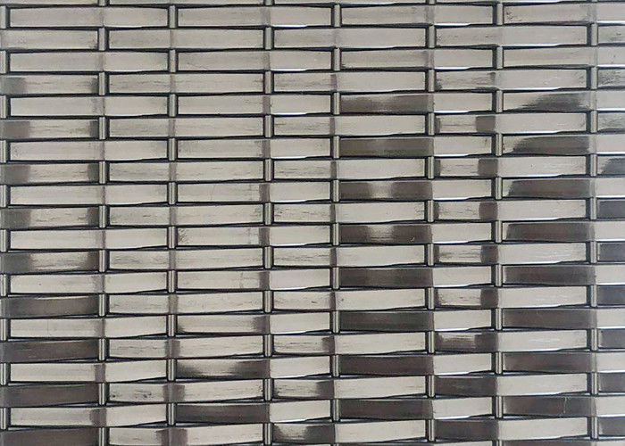 3.6mm Black Color Ss304 Steel Mesh Architecture For Decorative Panels