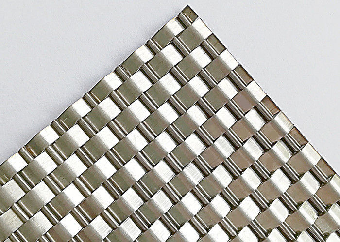 Stainless Steel Woven Architectural Wire Mesh 4.0mm For Elevator Decoration
