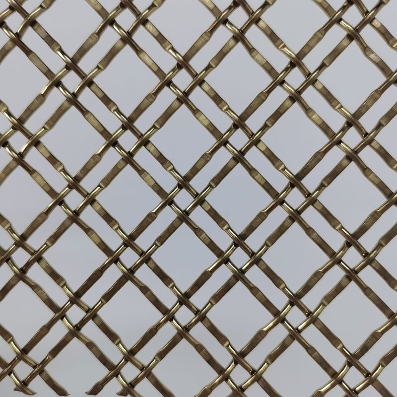 Architectural Crimped Woven Wire Mesh Metal Wire Mesh As Railing Can Be ...