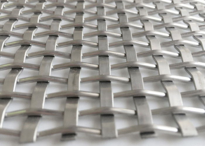 Natural Colour Weave Architectural Metal Mesh For Decorative Wire Mesh ...