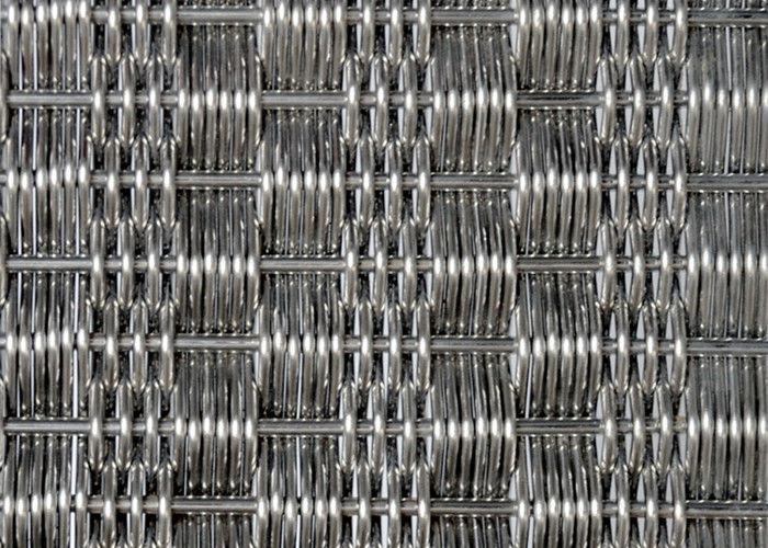 Woven Architectural Decorative Screen Mesh Stainless Steel SGS 4.5mm Thick