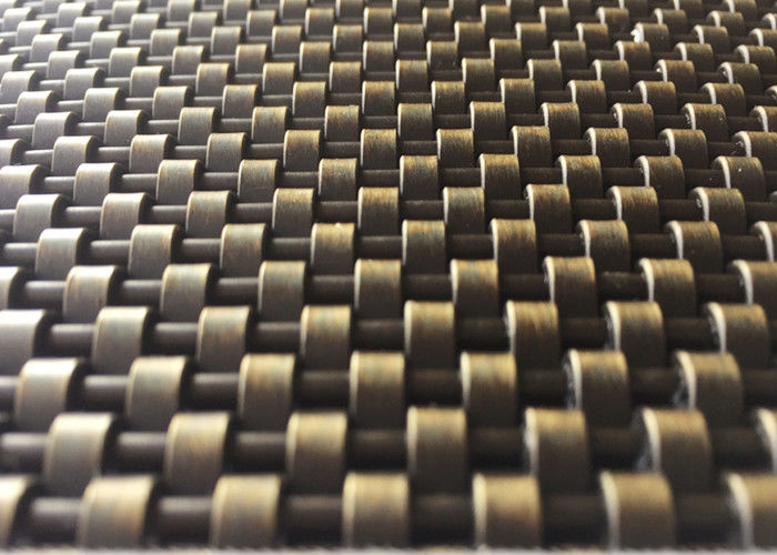 4mm Architectural Metal Mesh Stainless Steel Bronze Color For Ceilings ...