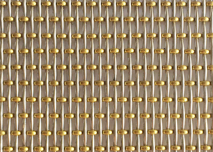 3.2mm Brass Bead Decoration Lock Crimp Wire Mesh Woven Stairs Railing