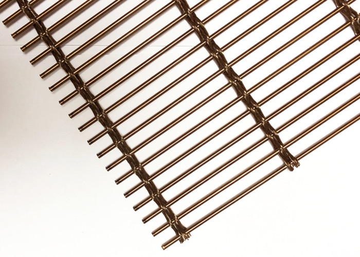 Rose Golden Flexible Cable Wire Stainless Steel Architectural Mesh For ...