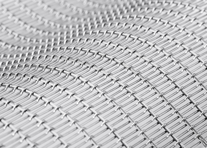 Decorative Flexible Metal Mesh Fabric Stainless Steel For Facade