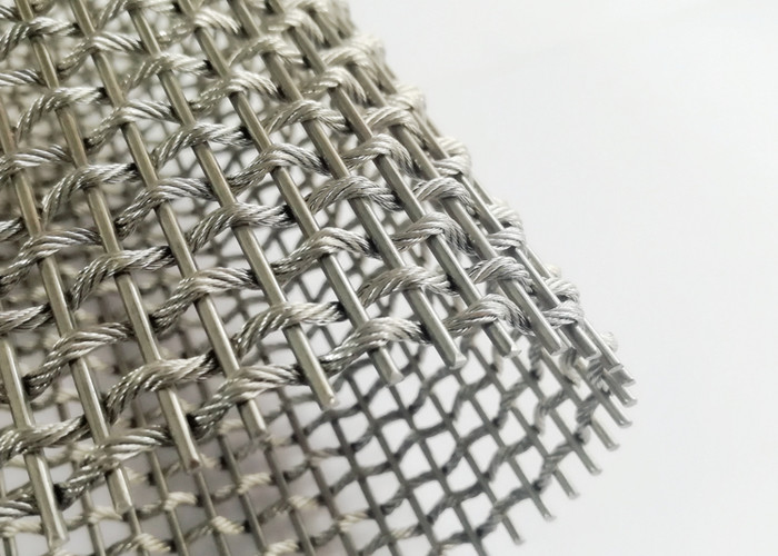 Architectural Flexible Metal Mesh Fabric Decorative Screen For Elevator