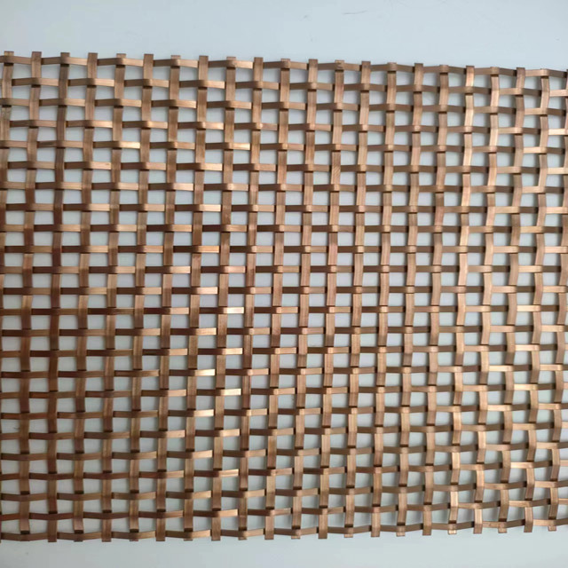 Exquisite Brass Interior Metal Mesh For Room Divider Design