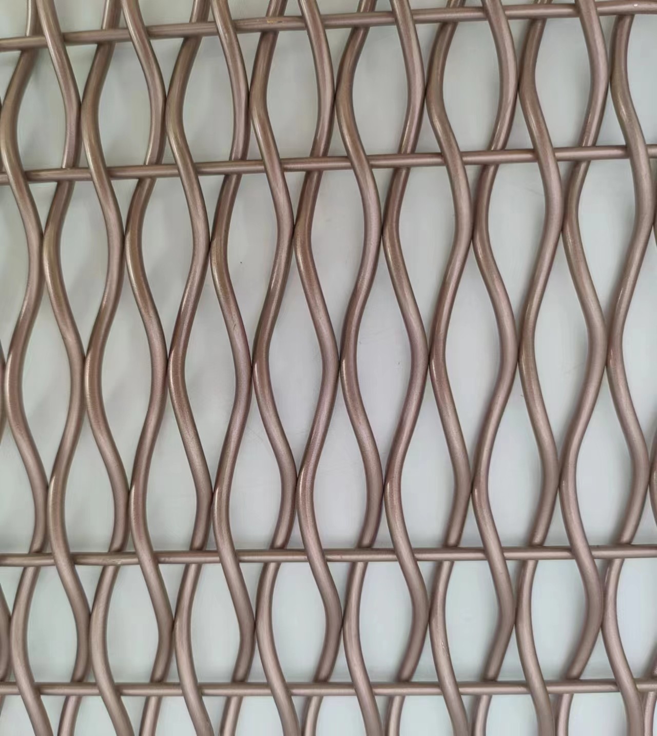 Rose Gold Steel Weave Architectural Woven Wire Mesh With Painting For ...