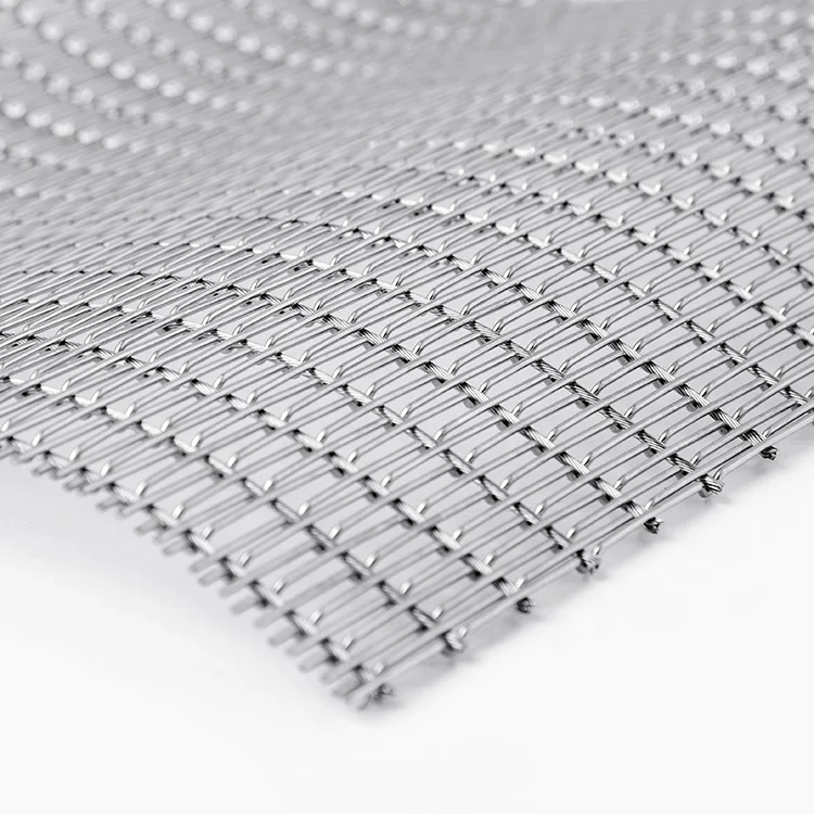 High Flexibility Decorative Woven Wire Mesh For Architectural Ceiling