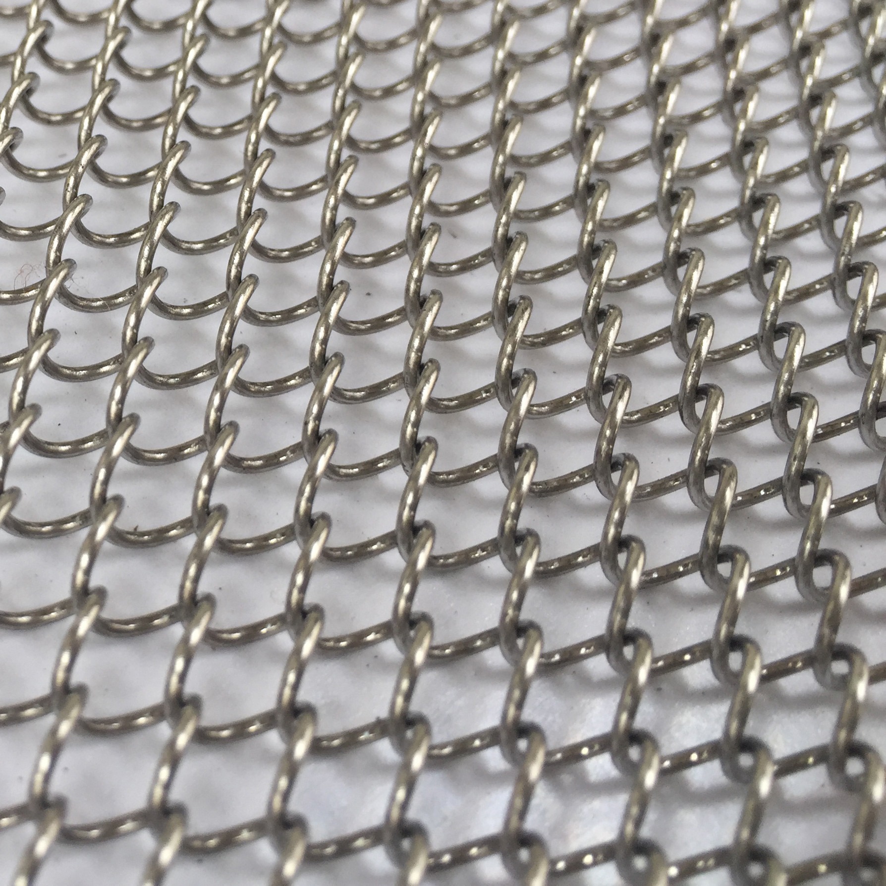 0.5-2mm Thickness Bronze Metal Coil Drapery For Round Window Treatment ...