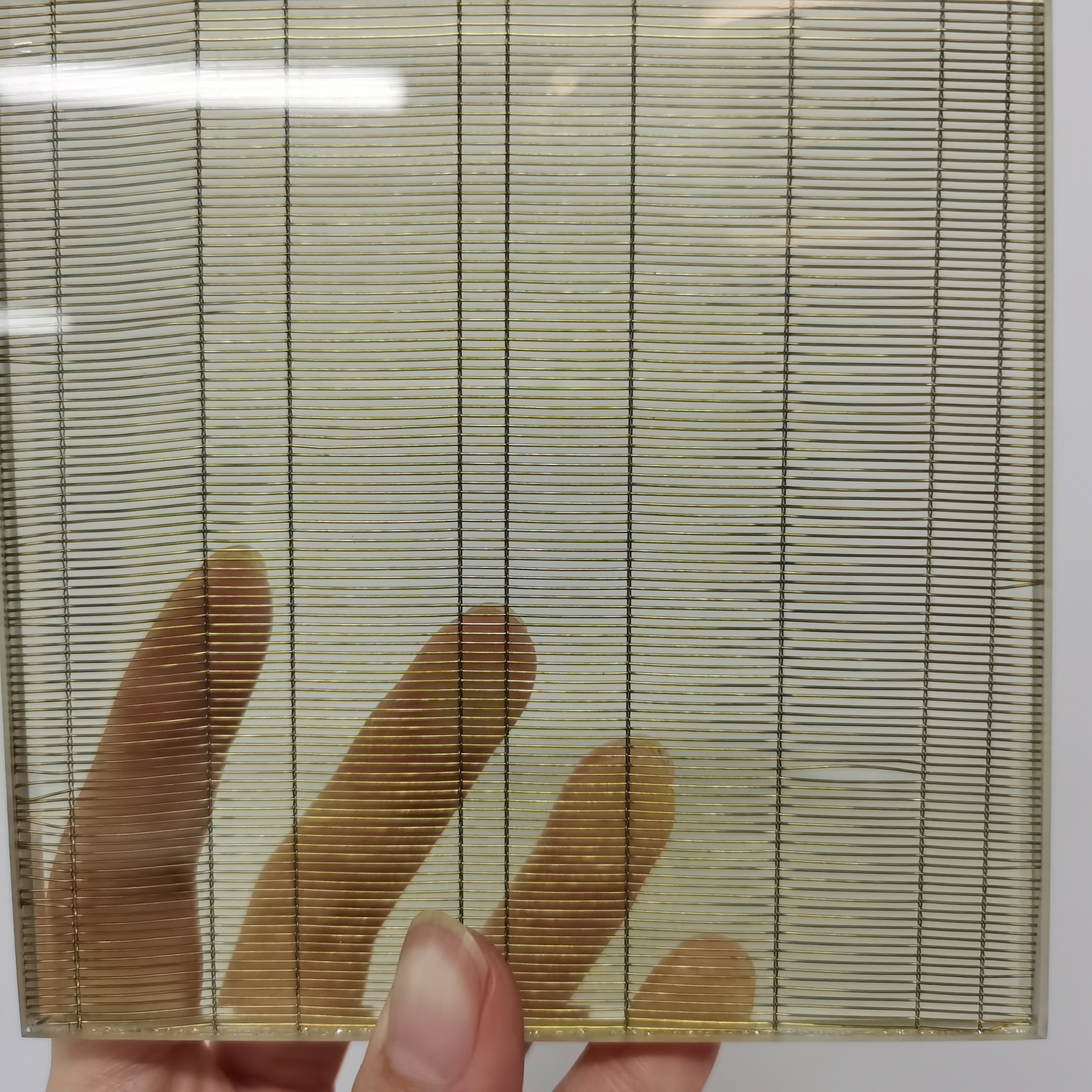 Custom Woven Mesh For Decorative Laminated Glass Production
