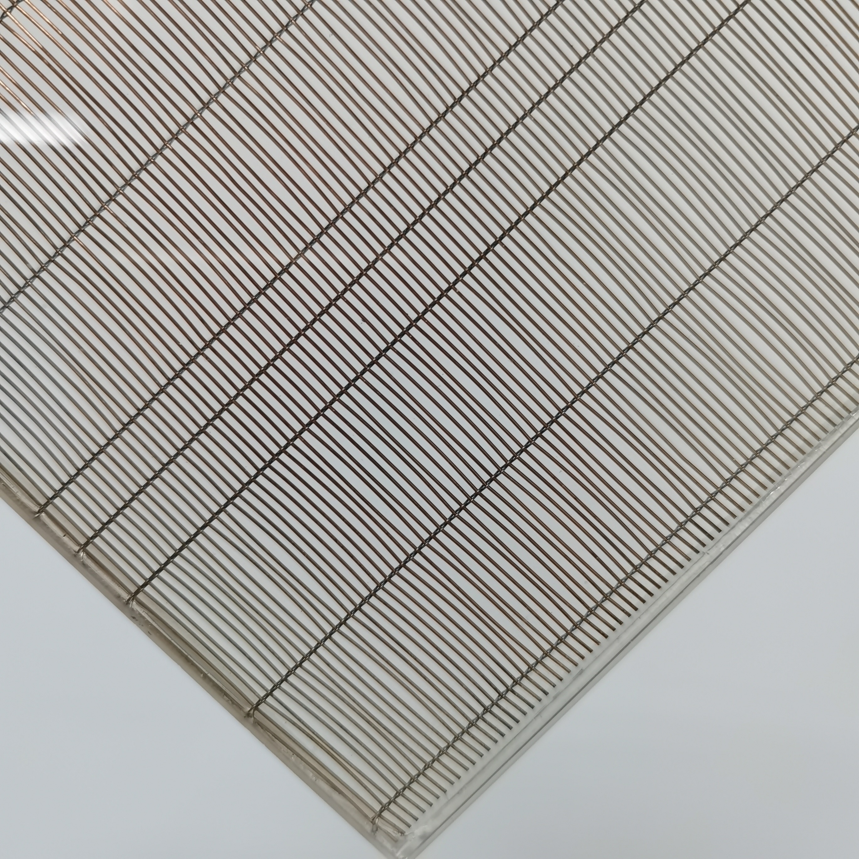 High Tensile Strength Strength Decorative Wire Mesh Laminated Glass ...