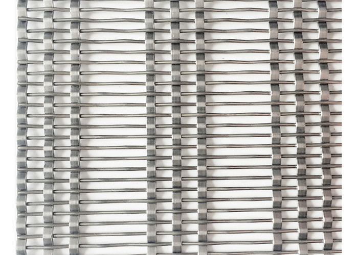 SS304 Stainless Steel Partition Wire Mesh Panel For Architectural Woven ...